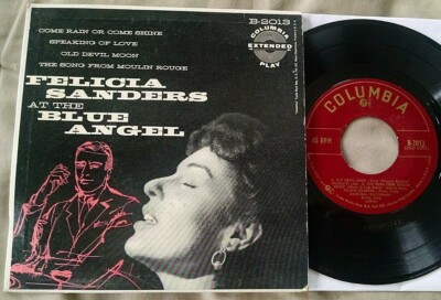 Felicia Sanders at the Blue Angel 45 EP Columbia B-2013 jazz vocal VG+ ...