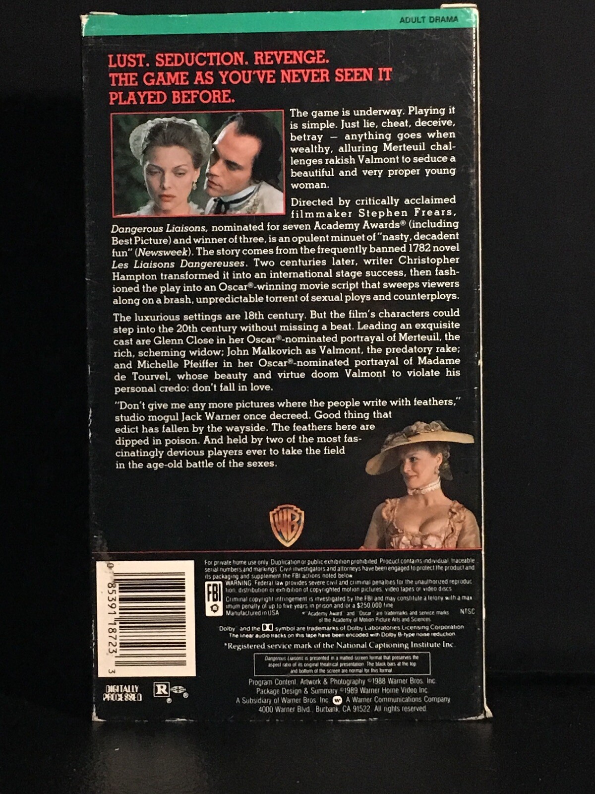 Dangerous Liaisons (VHS, 1995) 85391187233| eBay