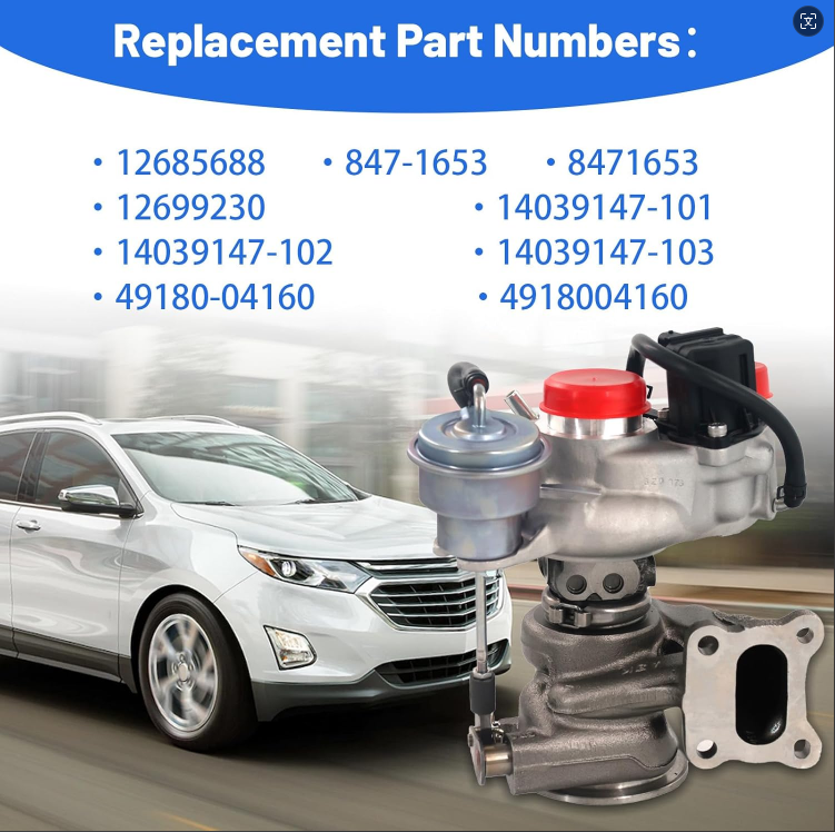 For Chevrolet Equinox GMC Terrain 1.5L SUV 2018-2022 Turbo Turbocharger ...