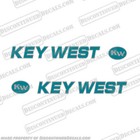 Fits Key West Boat Decals (Set of 2) - Teal/Silver - Original | eBay