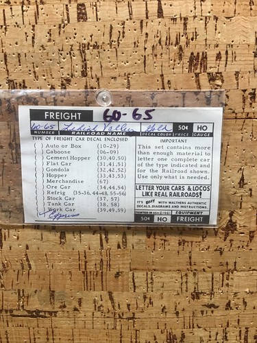 Walthers HO Scale Decal 60-65: Lehigh Valley Railway Express Agency Car ...