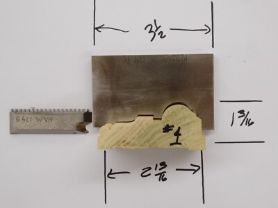 Shaper / Molder Custom Corrugated Back / CB Knives For 1 3/16" x 2 13/ ...