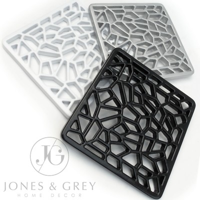 SQUARE 6" 150mm CAST METAL DRAIN COVER GULLY GRID GRATE LID CAP PLATE ...