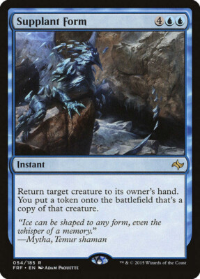 Supplant Form [Fate Reforged] Magic MTG the gathering blue rare LP or ...