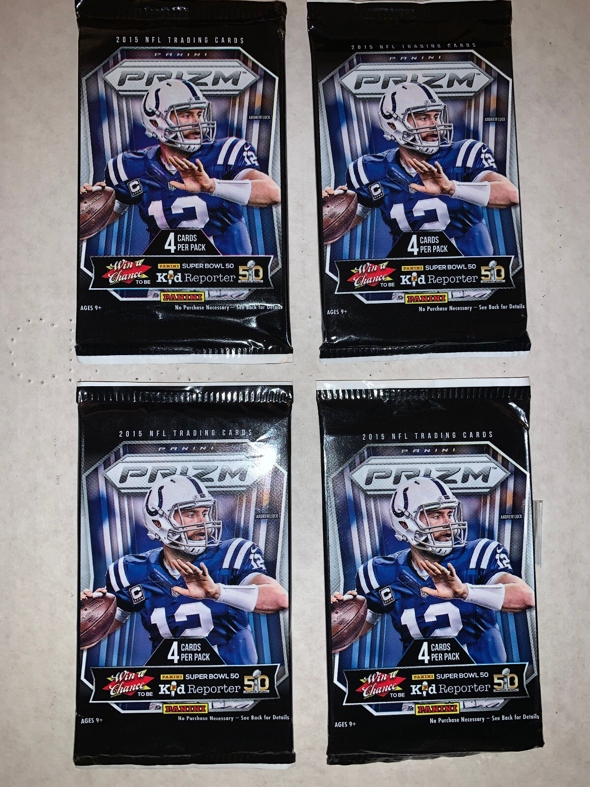 2015 Panini Prizm Football Packs (Lot of 4) | eBay