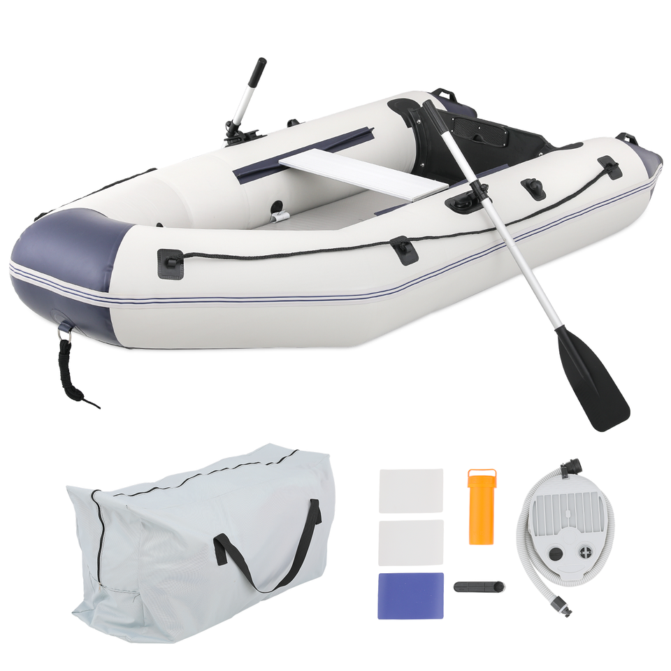 9ft Inflatable Boat Fishing Dive Pontoon Rafting Sport Dinghy Boat ...