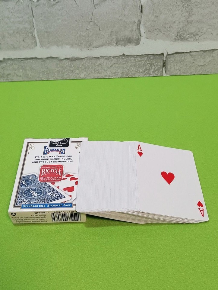 ONEway Heart A Card Blue Bicycle Playing Cards Magic Trick, 52pcs Used ...