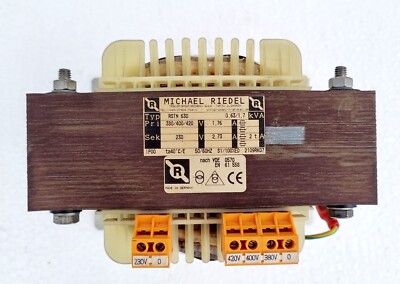 MICHAEL RIEDEL RSTN 630 Single phase control transformer 0.63/1.7 kVA ...