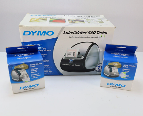 Dymo Labelwriter 450 Turbo Label Postage Printer Office Home Work w ...