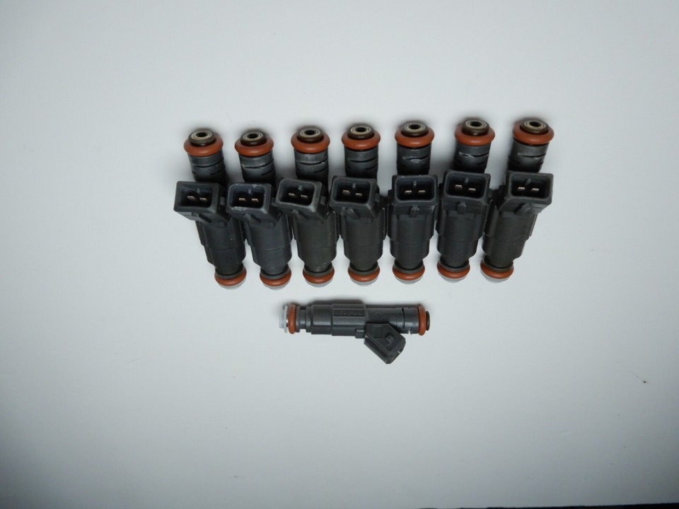 X8 Upgrade 4 hole Fuel Injector Set fits 5.2L V8 Dakota Grand Cherokee ...