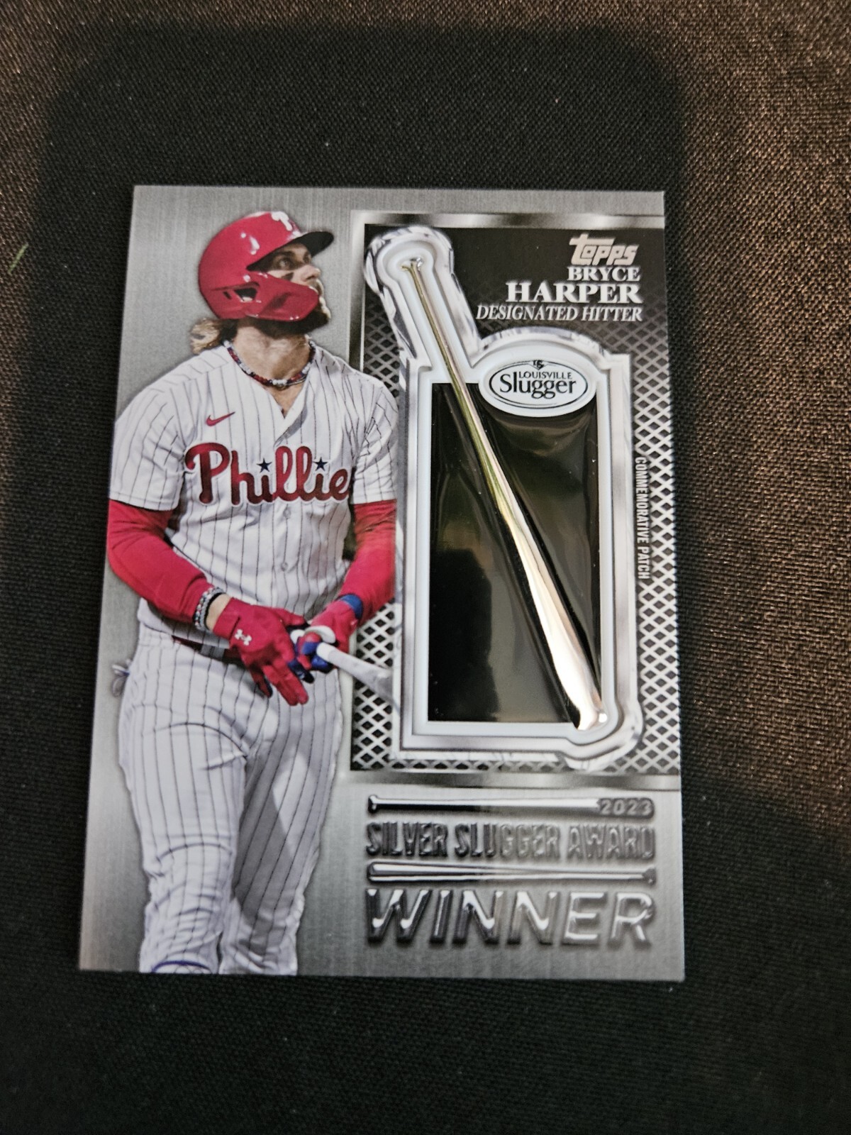 BRYCE HARPER 2024 Topps Series 2 Silver Slugger Award Winner Patch ...