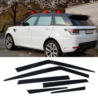 Black Window Visor Vent Sun Rain Guard For Land Rover 2014-22 Range ...