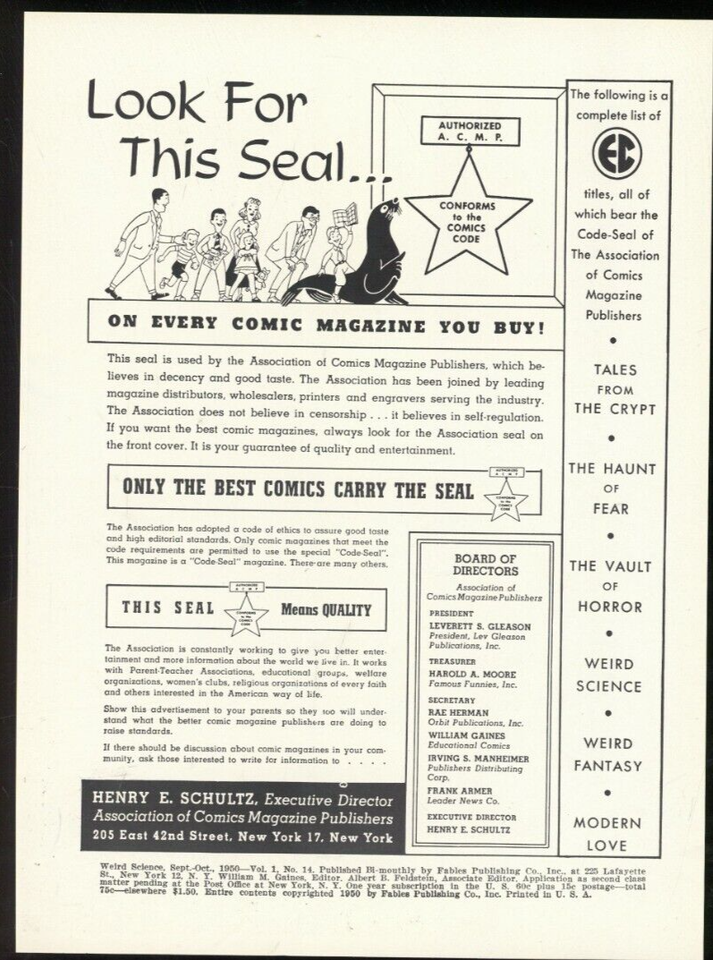 EC COVERS: WEIRD SCINCE COVER NO.14 | eBay