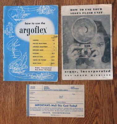 ARGOFLEX ARGUS FLASH instruction brochure information | eBay