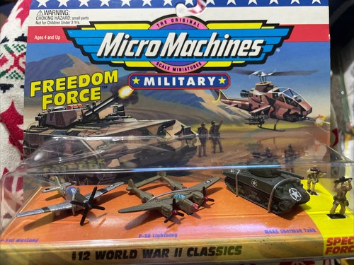 Micro Machines Military #12 world war II classics Sherman P-51d mustang ...