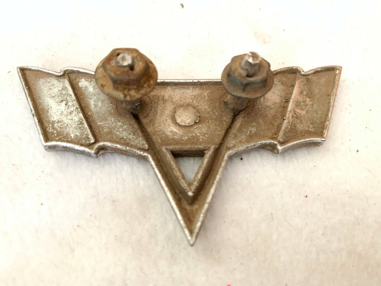 Orig Chevrolet Corvette Stingray Flag Badge Emblem Metal 1960s Part ...