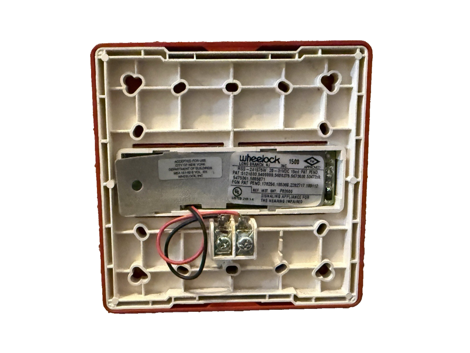 Wheelock RSS-241575W Fire Alarm Strobe Wall Red | eBay