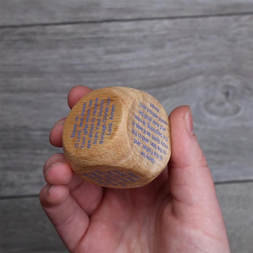 Catholic Prayer Cube Our Father Hail Mary Glory Be Prayers Size 1.63 ...