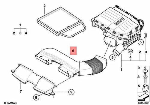 Genuine BMW X1 E84 E90 E91 E92 E93 335i 335xi X1 35iX INTAKE DUCT ...