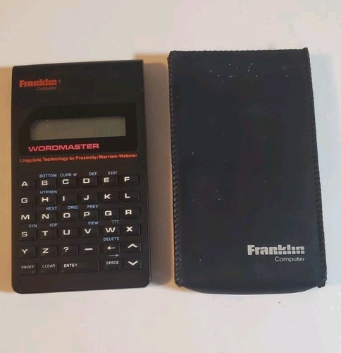 Franklin Wordmaster WM-1200 Pocket Spell Checker Thesaurus Games TESTED ...