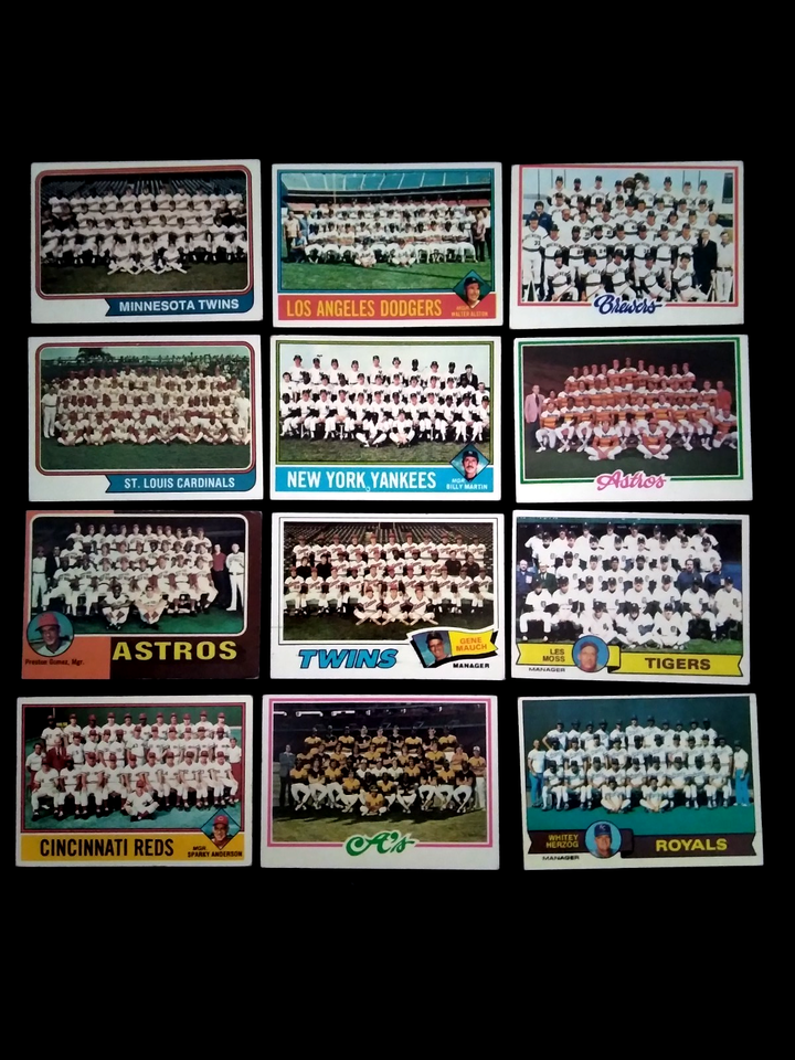 1970 1971 1972 Topps Champs Orioles Pirates Yankees Dodgers Team ...