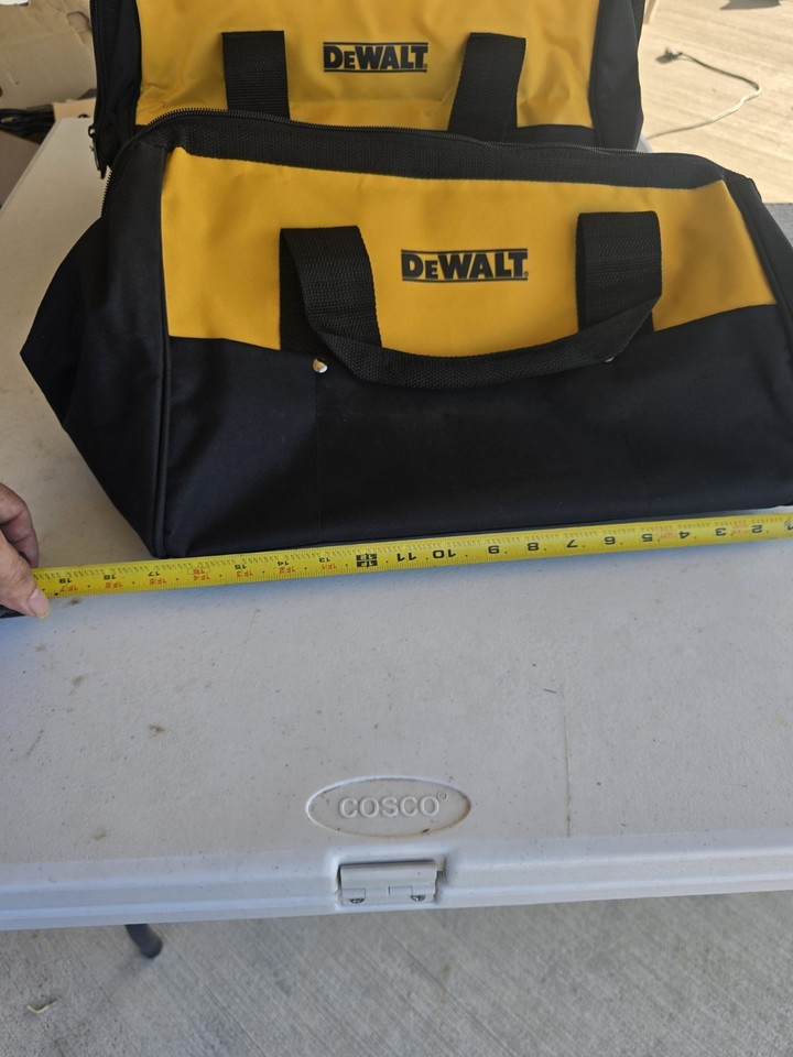 DEWALT 2-PACK OEM CONTRACTOR TOOL BAG CARRY CASE 17"X12"X11" MADE FOR 5 ...