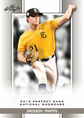 JACKSON PHIPPS 2019 "1ST EVER PRINTED" LEAF PERFECT GAME NIKE ROOKIE ...
