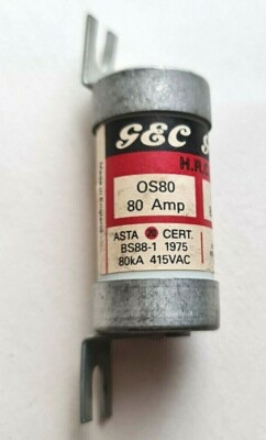GEC Ceramic Fuses Asta H.R.C Safe Clips Fuse Links Electrical Circuit ...