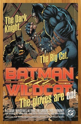 1996 DC Comics Batman/Wildcat Vintage Print Ad/Poster Official Promo ...