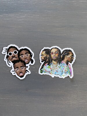 Migos Vinyl Sticker Lot (3) High Quality HIP HOP Rap Lot Offset | eBay
