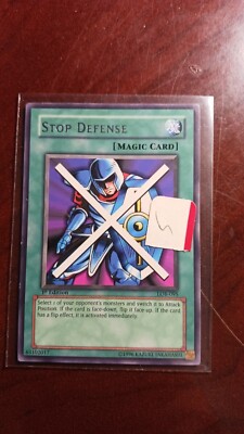 2002 yugioh Stop Defense #Lob-095 1st Edition MINT NEAR MINT HARDLY ...