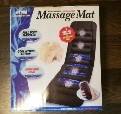 Foldable Heated Massage Mat Full Body Relief Massager Remote Control ...