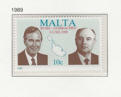 Malta 1989 - George Bush and Mikhail Gorbachev - MNH | eBay UK