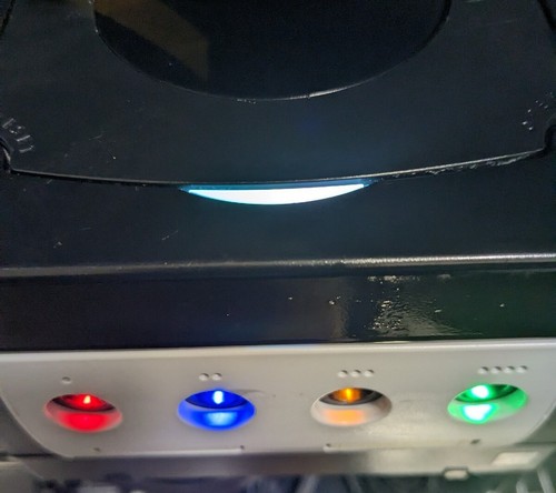Gamecube Controller Port w/ New Battery and LEDs Installed Front plate ...