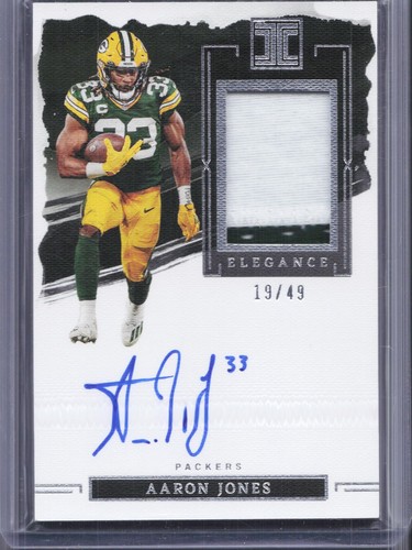 2023 Panini Impeccable Aaron Jones Elegance Patch Auto /49 Packers | eBay