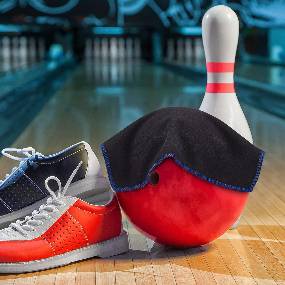 Bowling Ball Towel Microfiber Bowling Ball Cleaning Pad Rag Leather ...