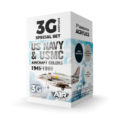 AK Interactive: US Navy & USMC Aircraft Colors 1945-1980 - Paint Set ...