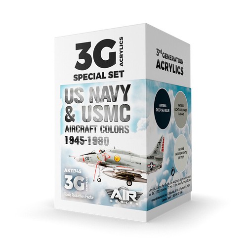 AK Interactive: US Navy & USMC Aircraft Colors 1945-1980 - Paint Set ...