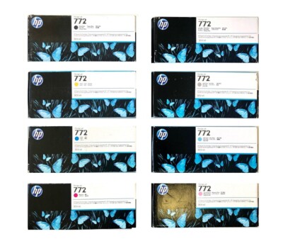 Original Tinte HP DesignJet Z5200 / Nr. 772 je 300ml CN629A bis CN635A ...