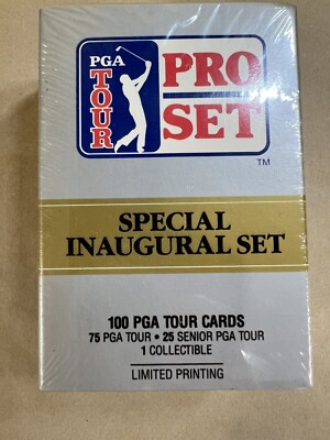 (4)1990 Pro Set PGA Tour Golf SEALED - Special Inaugural Set 100 Cards ...