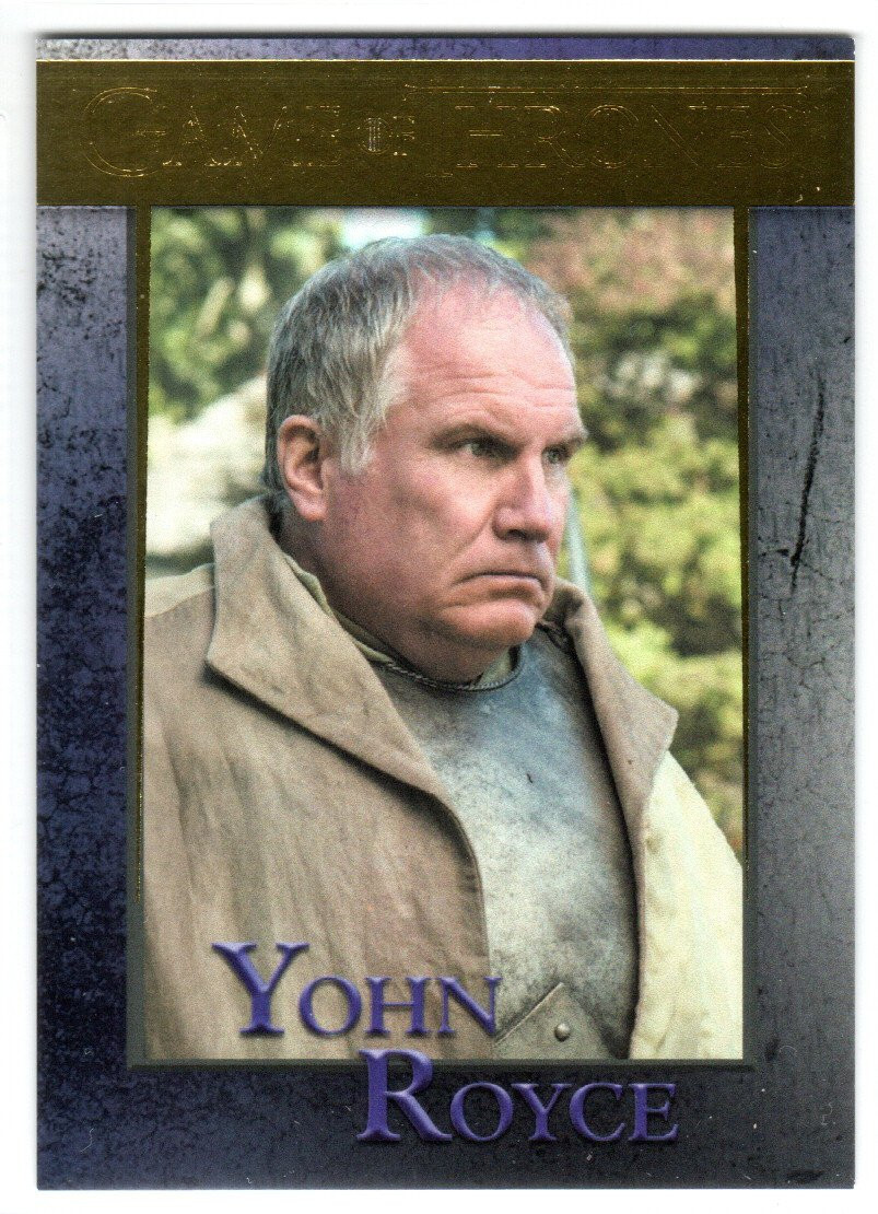 GAME OF THRONES SEASON 5 GOLD PARALLEL BASE INSERT #81 YOHN ROYCE 049/ ...