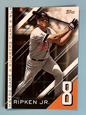 Cal Ripken Jr. 2020 Topps Update Numbers Game #NG-16 Baltimore Orioles ...