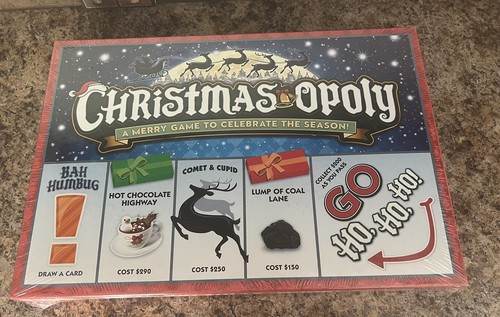 New Sealed Christmas Opoly Merry Family Board Game By Late For The Sky ...