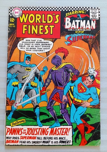 WORLD'S FINEST COMICS #162, SUPERMAN, BATMAN, DC COMICS, SILVER AGE ...