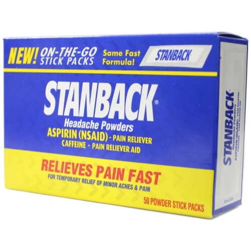 2 Pack Stanback Headache Stick Pack Powders 50 Count Each | eBay