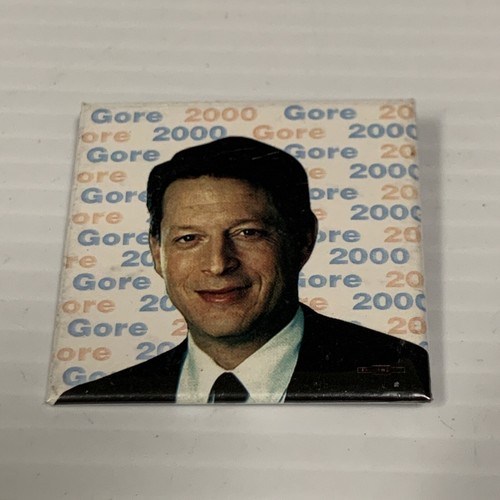 Al Gore 2000 Presidential Election Campaign Button Pin KG Political ...