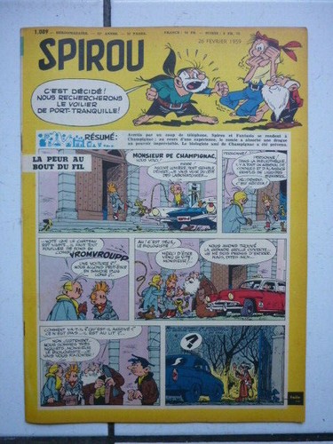 Hebdo SPIROU / NUMEROS 1091 / 12 MARS 1959 | eBay