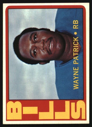 1972 Topps #57 Wayne Patrick EXMT/EXMT+ Bills 604590 | eBay
