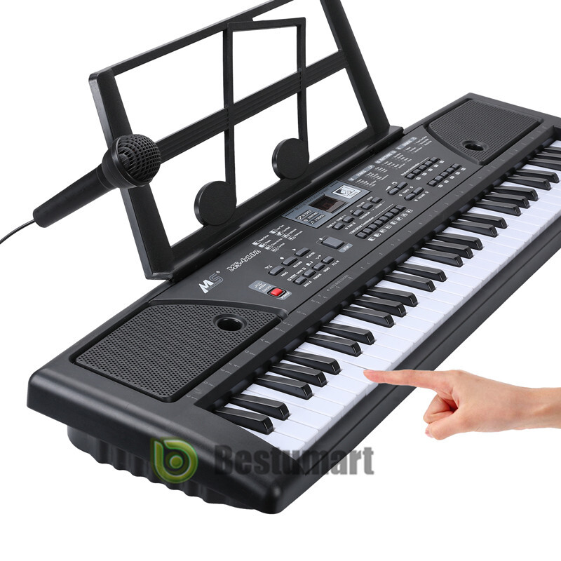 61-Key Digital Music Piano Keyboard - Portable Electronic Musical ...