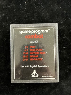 Combat (Atari 2600, 1977) Game Program Cartridge Only Tested Cleaned CX ...